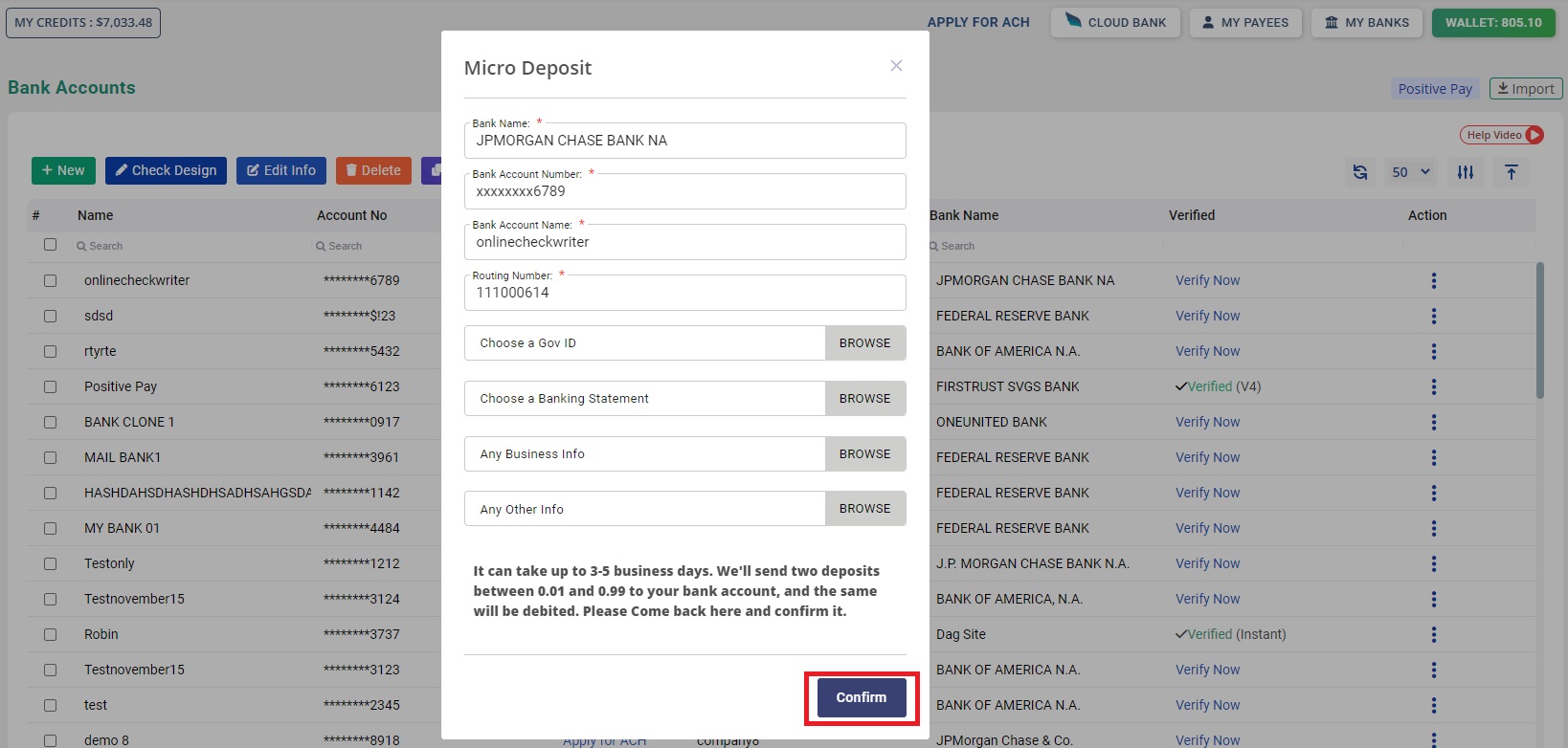 How to Verify your bank account?