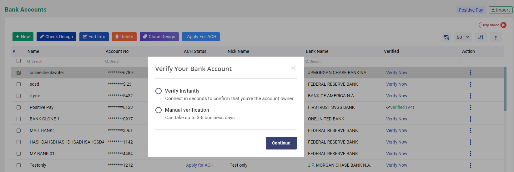 How to Verify your bank account?